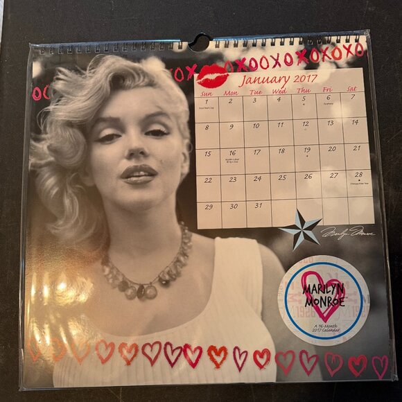 Office | Marilyn Monroe 217 16 Month Wall Calendar 1212 New 137 | Poshmark